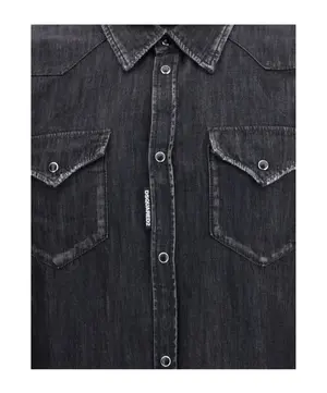 Dsquared2 Classic Western Shirt - Black