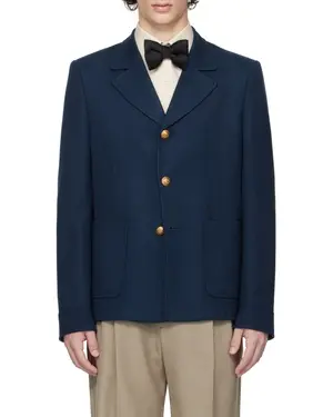 Valentino Garavani Button-up Long Sleeve Blazer