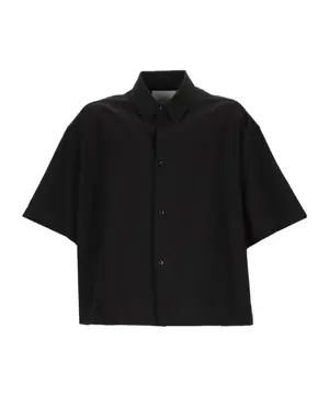 Studio Nicholson Sanko Short Sleeved Shirt - Black