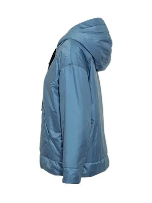 Max Mara Reversible Hooded Zip Jacket - Blue