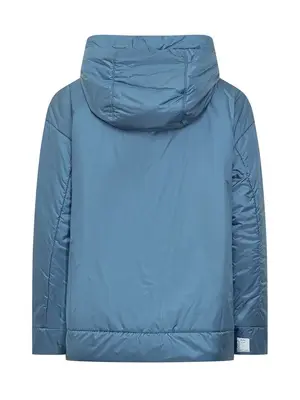 Max Mara Reversible Hooded Zip Jacket - Blue