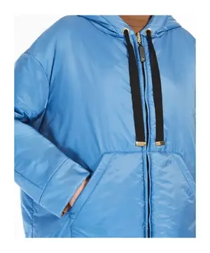 Max Mara Reversible Hooded Zip Jacket - Blue