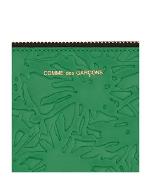 Comme Des Garçons Logo Wallet - Green
