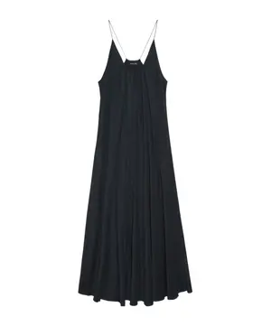ANINE BING Aida Gathered Maxi Dress