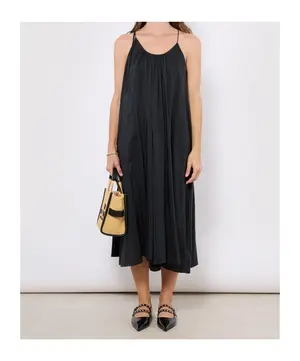 ANINE BING Aida Gathered Maxi Dress