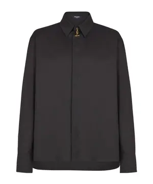 Balmain Asymmetric Poplin Shirt