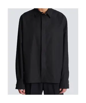 Balmain Asymmetric Poplin Shirt