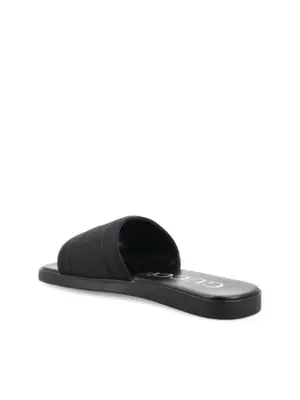 Gucci Tonal Logo Slide Sandals - Black
