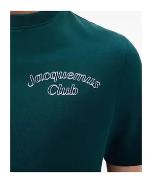 Jacquemus Logo Embroidered Crewneck T-shirt - Green