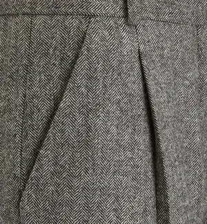 Dior Christian Pleat Detailed Straight Leg Pants