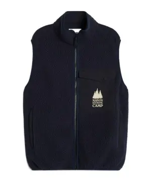 Maison Kitsuné Fleece Sleeveless Vest - Deep Navy