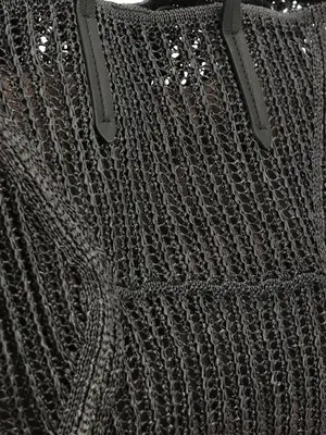 Brunello Cucinelli Woven Shoulder Bag - Black