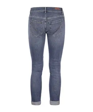 DONDUP Skinny Fit Low Rise Jeans - Gray