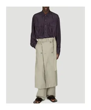 Dries Van Noten Wrap Pants - Gray