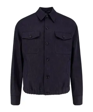 LARDINI Button Pocket Cotton Jacket