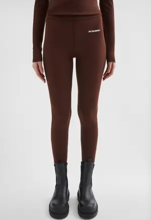JIL SANDER Technical Leggings - Plum