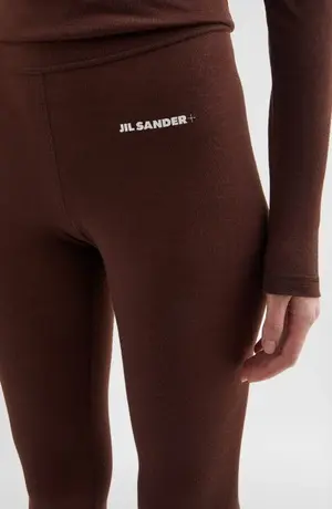 JIL SANDER Technical Leggings - Plum