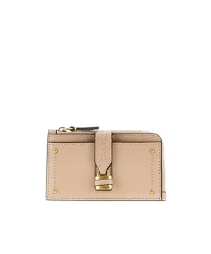 Chloé Zipper Card Holder - Nude