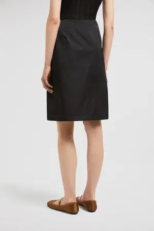 Moncler Zipped Midi Skirt - Black