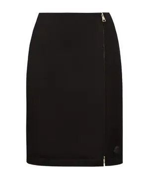 Moncler Zipped Midi Skirt - Black