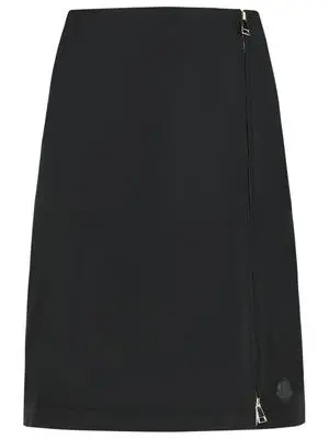 Moncler Zipped Midi Skirt - Black