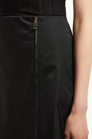 Moncler Zipped Midi Skirt - Black