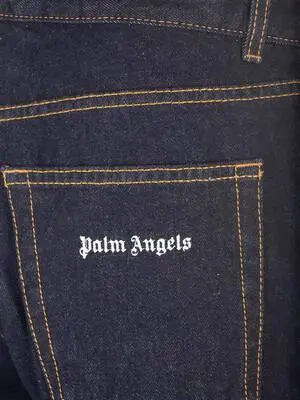 Palm Angels Logo Embroidered Jeans