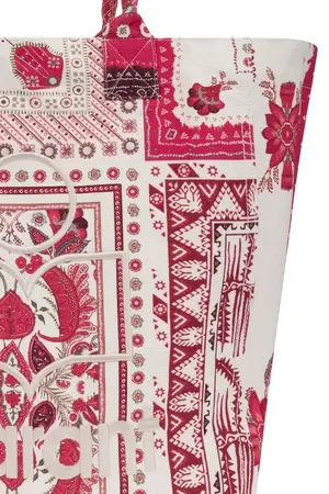 Isabel Marant Étoile Yenky Logo Embroidered Shopping Bag - Red