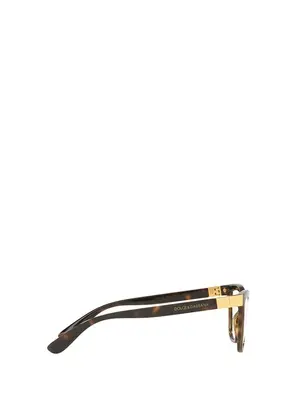 Dolce & Gabbana Tortoiseshell Square Frame Eyeglasses