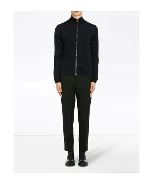 Prada Wool Zip-up Cardigan - No