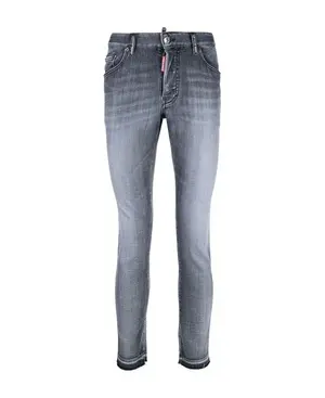 Dsquared2 Faded Straight-leg Skinny Jeans