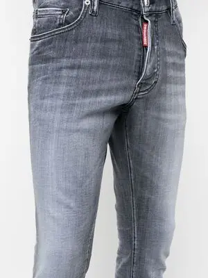 Dsquared2 Faded Straight-leg Skinny Jeans