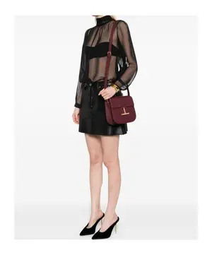 TOM FORD Tara Mini Crossbody Bag - Red