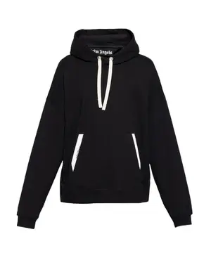 Palm Angels Logo Inlay Drawstring Hoodie