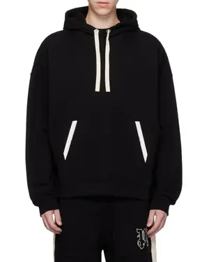 Palm Angels Logo Inlay Drawstring Hoodie