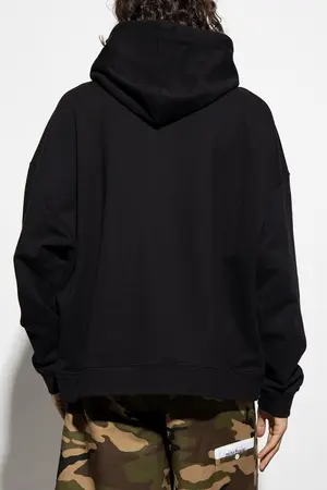 Palm Angels Logo Inlay Drawstring Hoodie