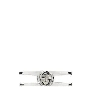 Gucci Interlocking G Double Ring - White