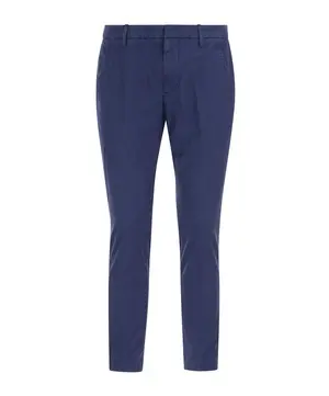 DONDUP Alfredo Slim Fit Ankle Length Pants - Blue