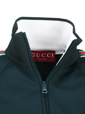 Gucci Zip-up Track Jacket With Web Detail