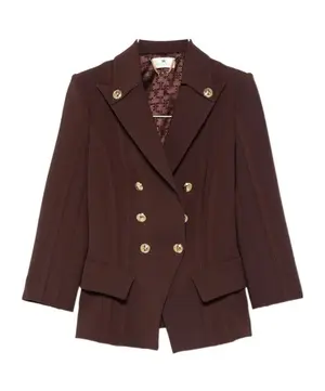 Elisabetta Franchi Double-breasted Blazer - Red