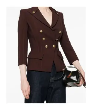 Elisabetta Franchi Double-breasted Blazer - Red