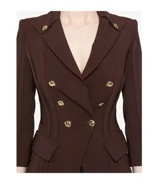 Elisabetta Franchi Double-breasted Blazer - Red