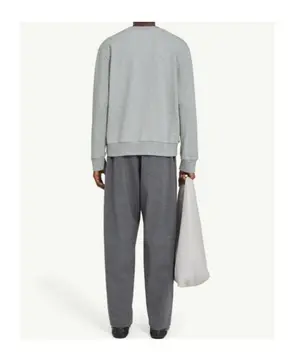 MAISON MARGIELA Spray Effect Crewneck Sweatshirt - Light Gray