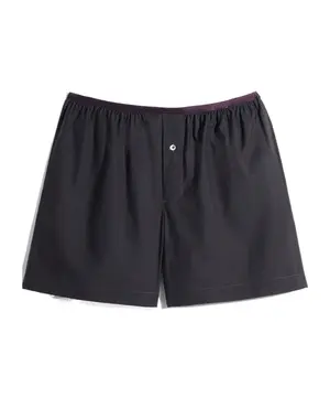 LEMAIRE Boxer Shorts With Elastic Waistband - Squid Ink