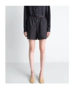 LEMAIRE Boxer Shorts With Elastic Waistband - Squid Ink