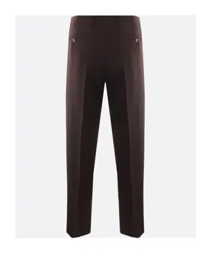 Prada Pressed-crease Straight Trousers - Black