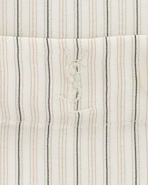 Saint Laurent Striped Long-sleeved Shirt
