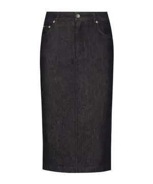 Dolce & Gabbana Buttoned Denim Pencil Skirt