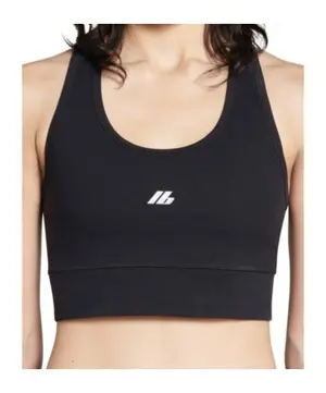Balenciaga Reflective Logo Print Round-neck Sport Bra