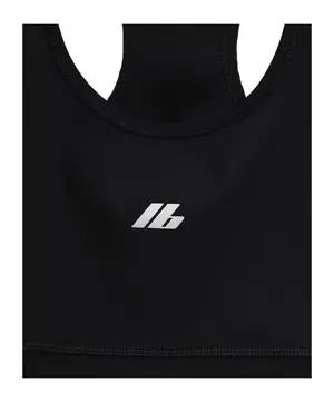 Balenciaga Reflective Logo Print Round-neck Sport Bra